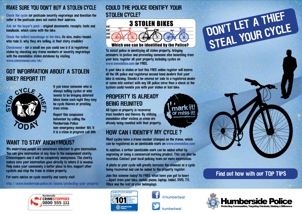 Cycle theft has increased but you can do plenty to protect your own ...